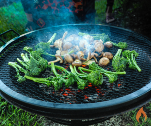How to grill over a fire pit - Girls Can Grill