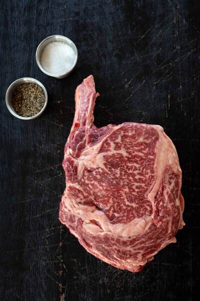 Reverse Seared Cowboy Ribeye - Girls Can Grill