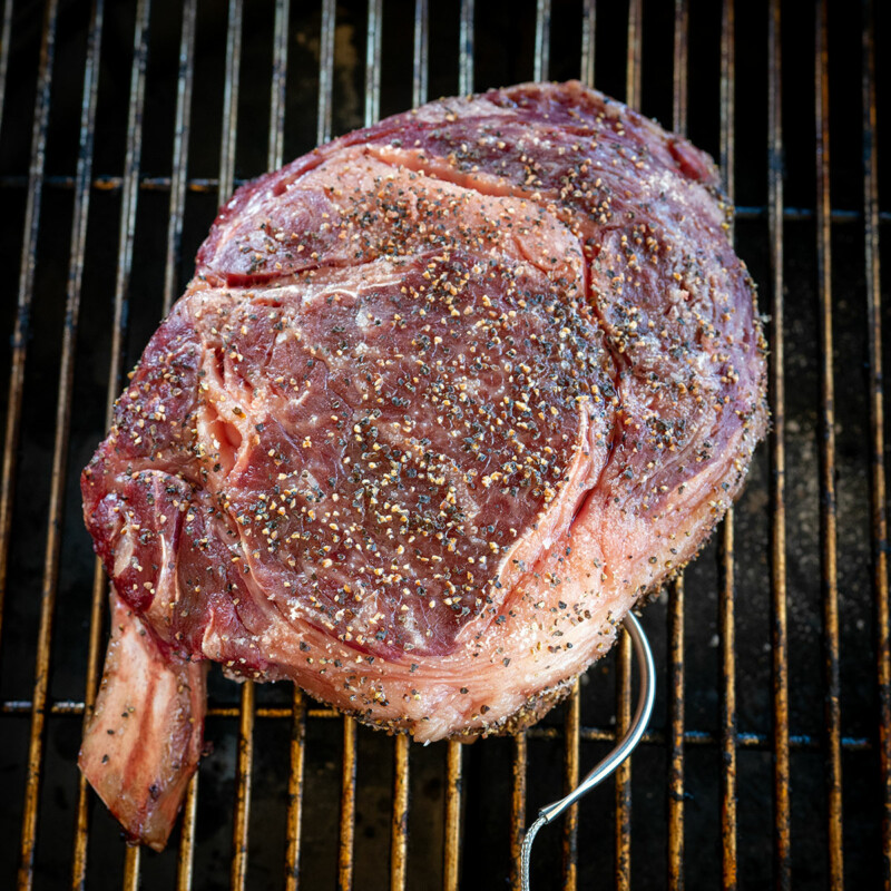 Reverse Seared Cowboy Ribeye - Girls Can Grill