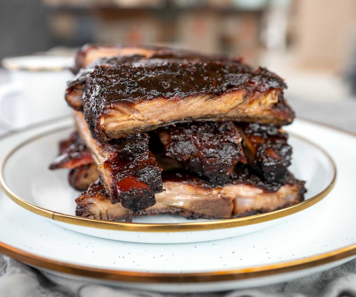 Fall-off-the bone smoked 3-2-1 Ribs - Girls Can Grill