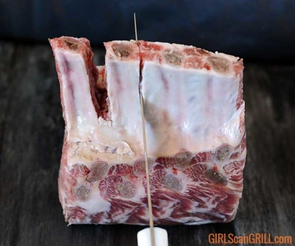 Reverse Seared Pork Prime Rib Roast - Girls Can Grill