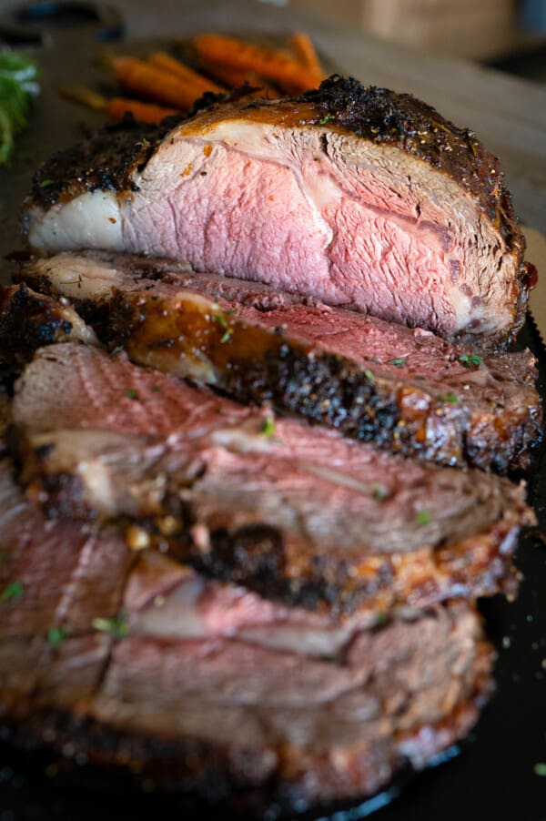 Smoked Prime Rib on a Ninja Woodfire Grill - Girls Can Grill