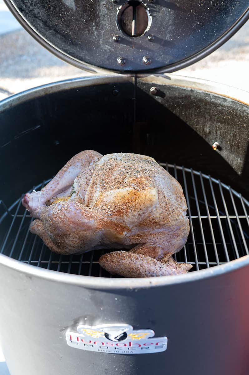 Smoked Turkey on a Drum Smoker - Girls Can Grill