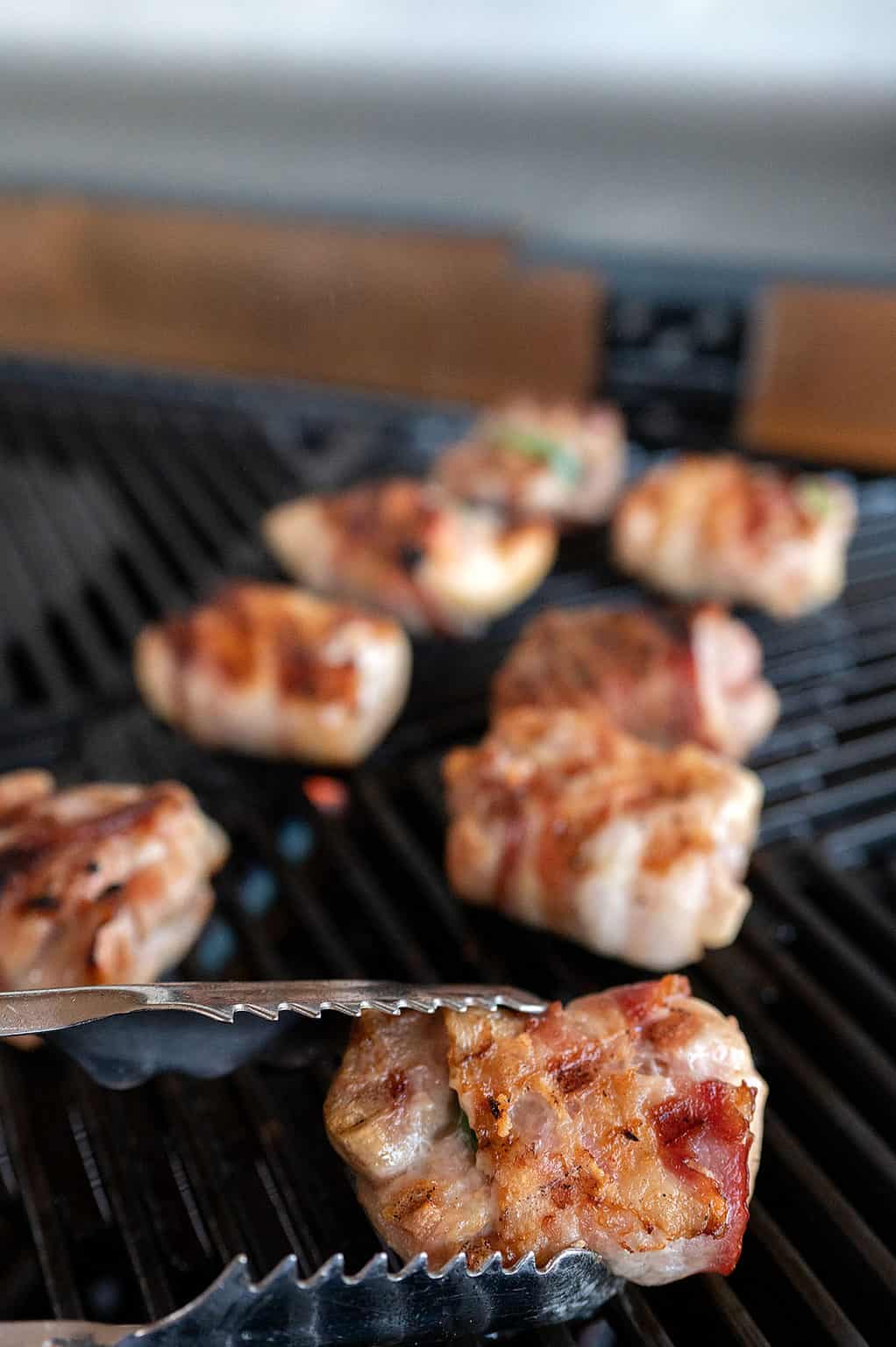 Bacon Wrapped Chicken Thighs - Girls Can Grill