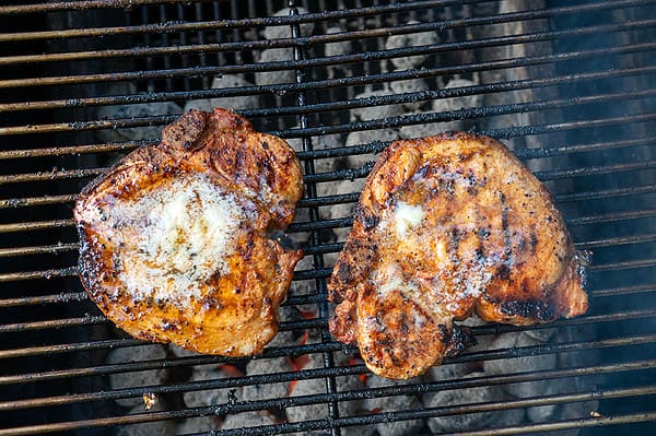 Perfectly juicy grilled pork chops - Girls Can Grill