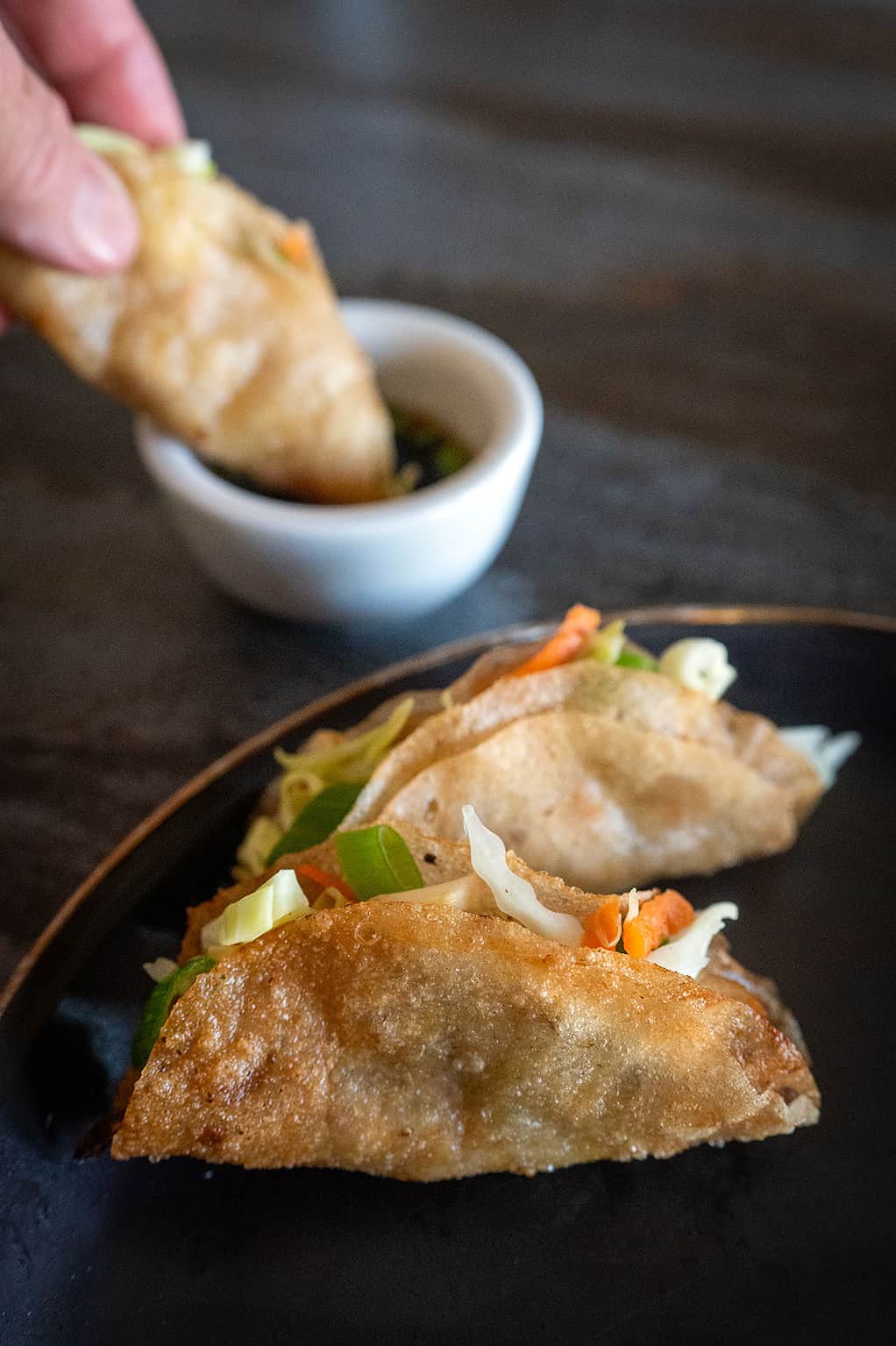 Grilled Chicken Lumpia Tacos - Girls Can Grill