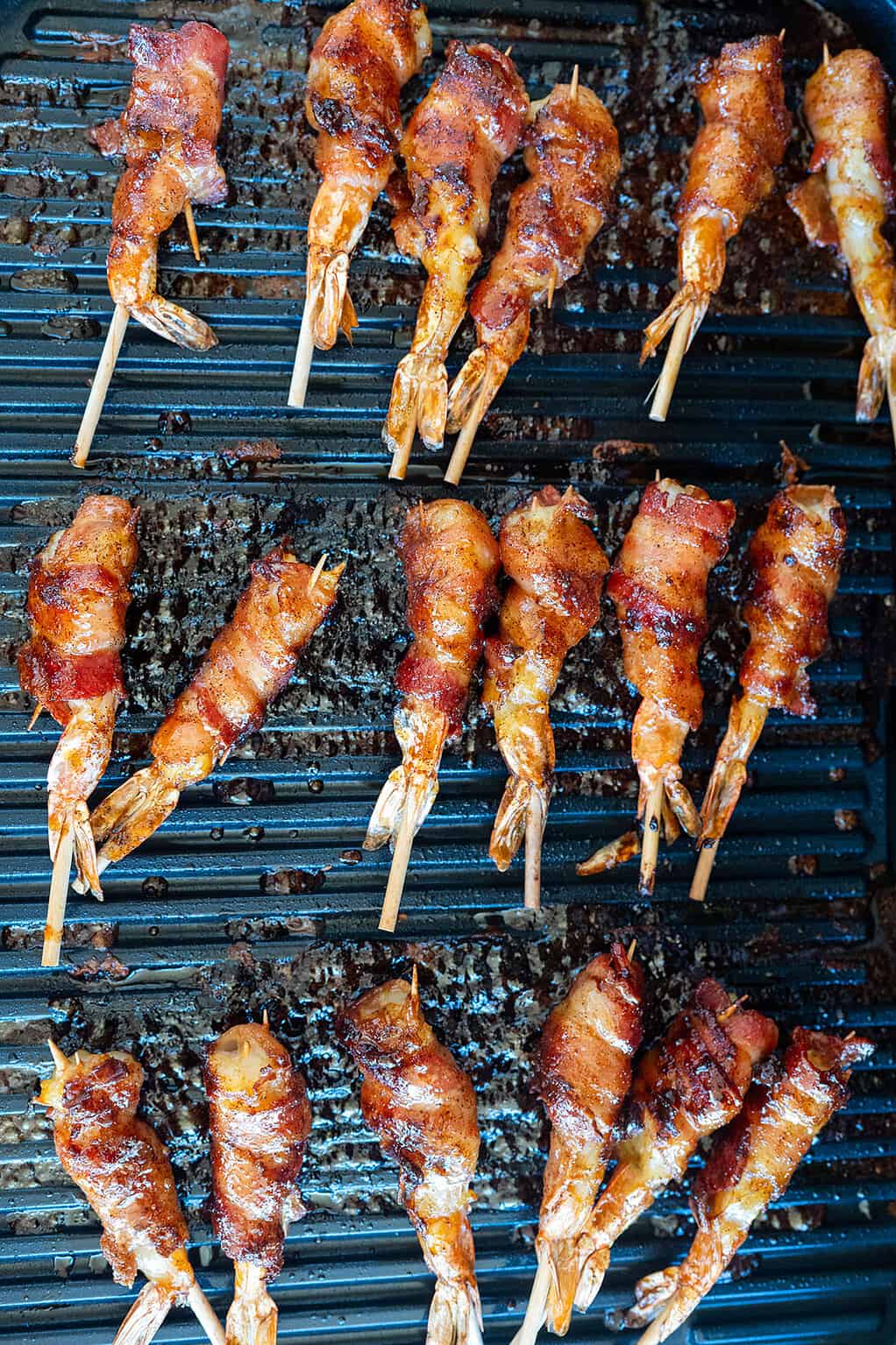 Ninja Grilled Bacon-Wrapped Shrimp - Girls Can Grill