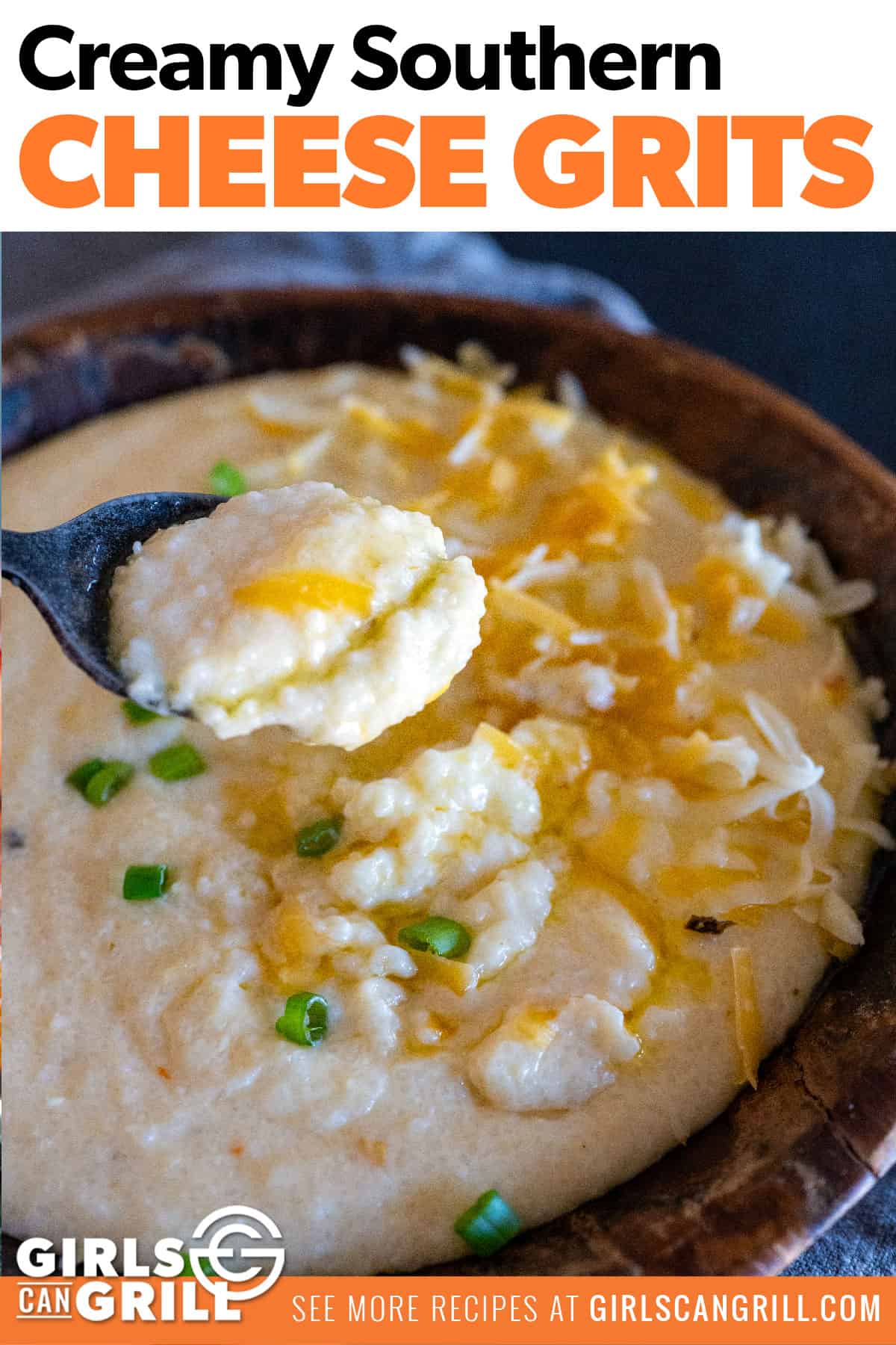 Quick Creamy Southern Cheese Grits - Girls Can Grill