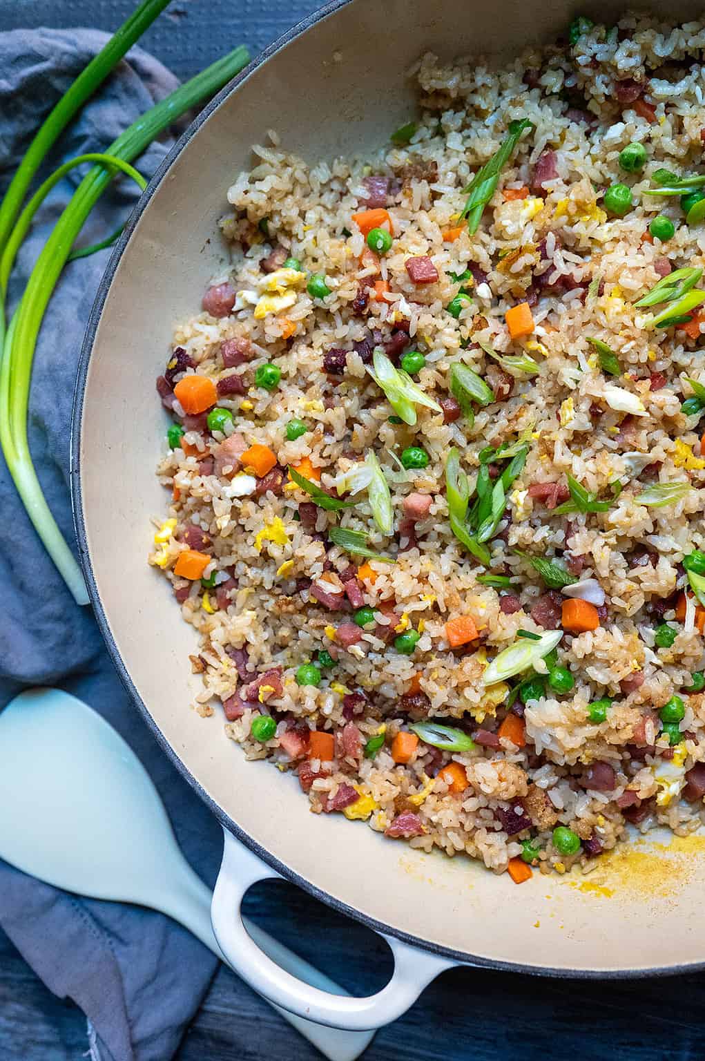 Ham fried rice: A great way to use up leftovers - Girls Can Grill