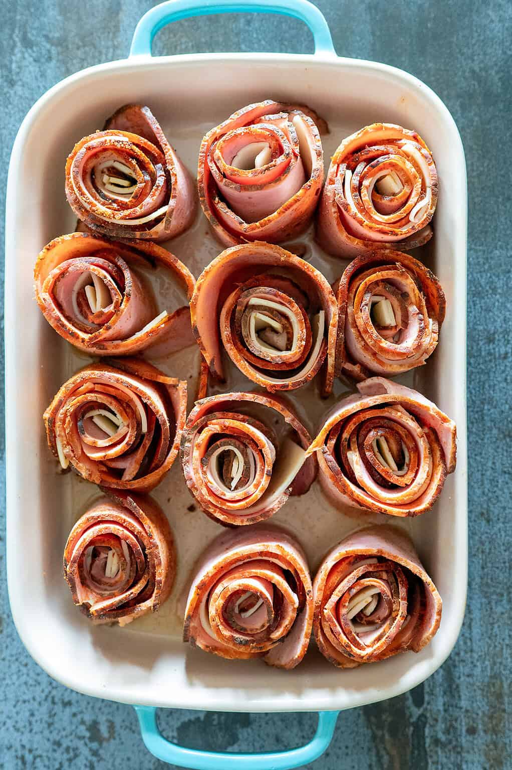 Smoked Hot Honey Ham and Cheese Roses - Girls Can Grill