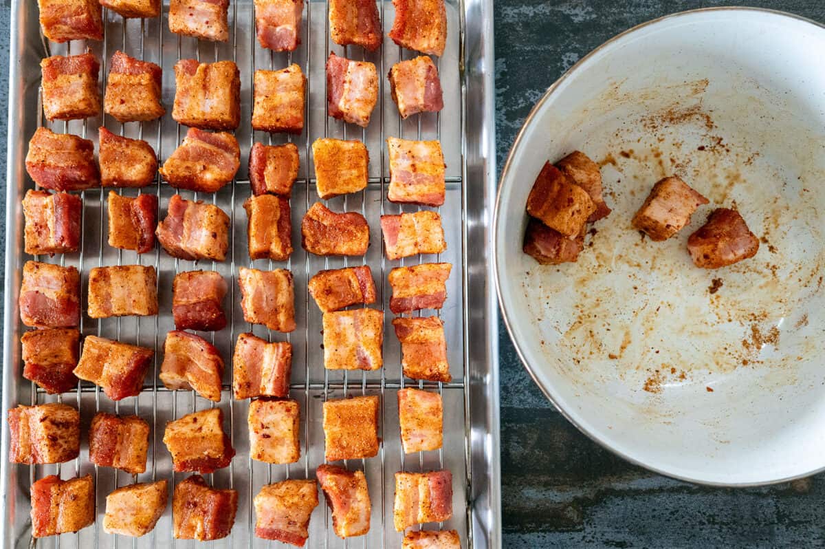 Smoked Pork Belly Burnt Ends on the Ninja FlexFlame - Girls Can Grill
