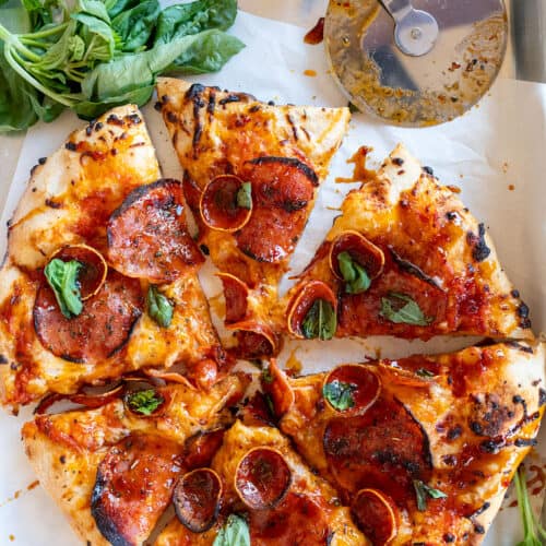 Hot Honey Pizza (Bee Sting Pizza) - Girls Can Grill