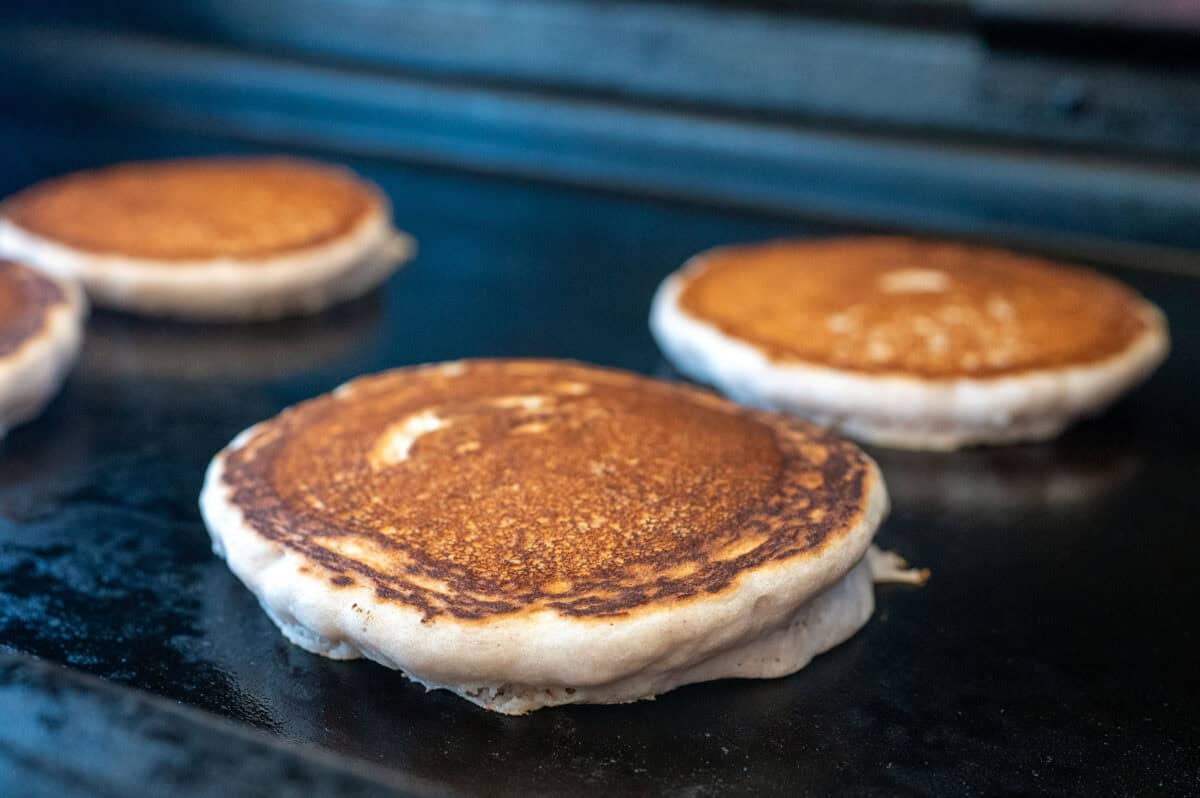 Fluffy Pancakes on Your Outdoor Griddle - Girls Can Grill