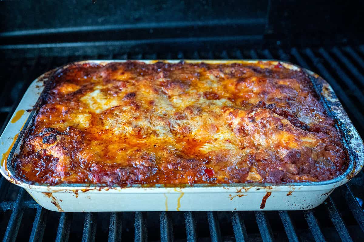 Easy Lasagna Recipe with No-Boil Noodles - Girls Can Grill