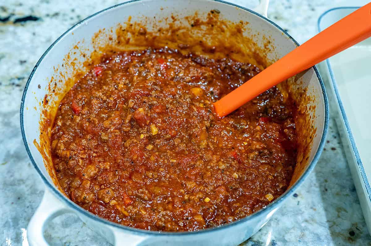 Homemade Meat Sauce (Perfect for Lasagna or Pasta) - Girls Can Grill